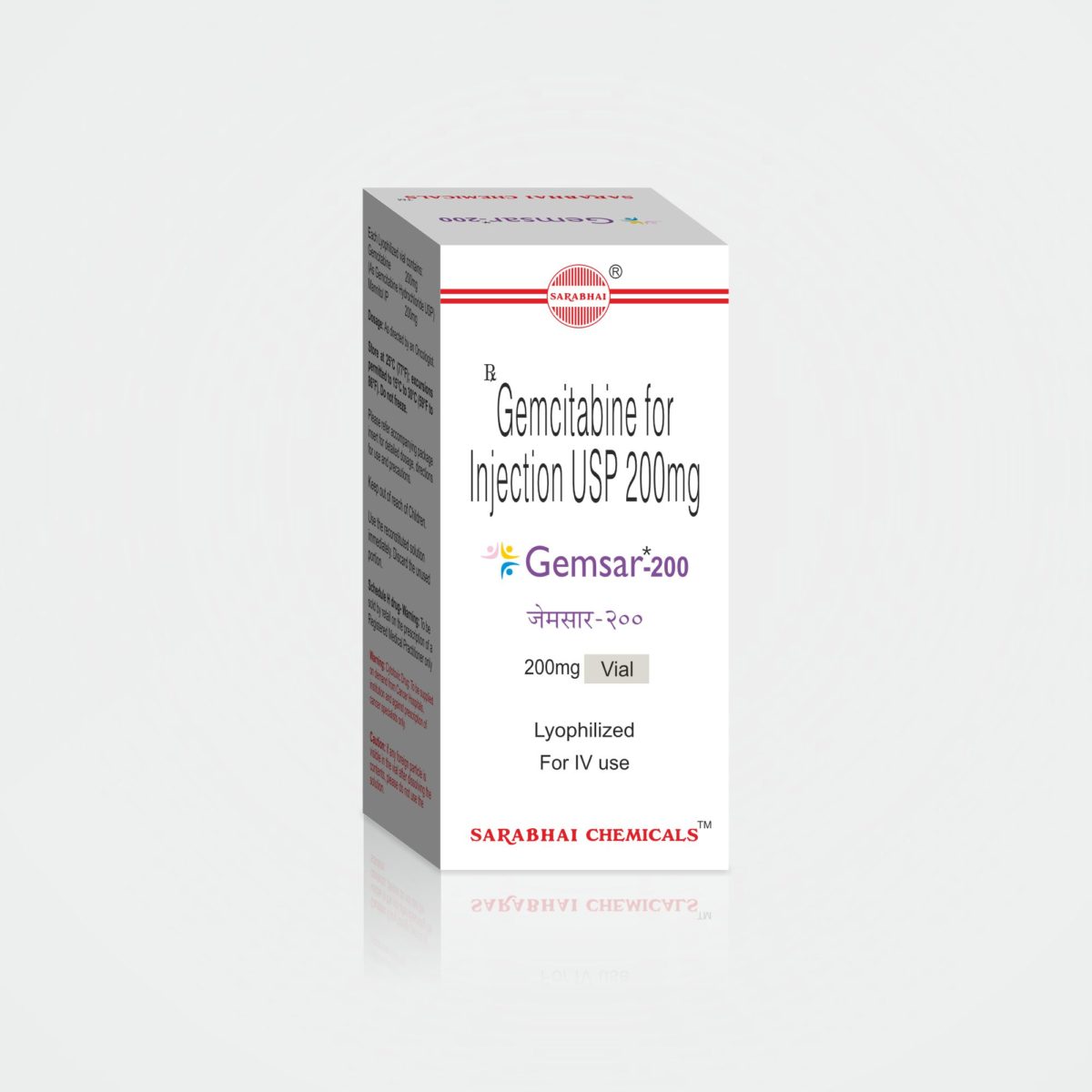 Gemsar 200 mg Injection - Sarabhai